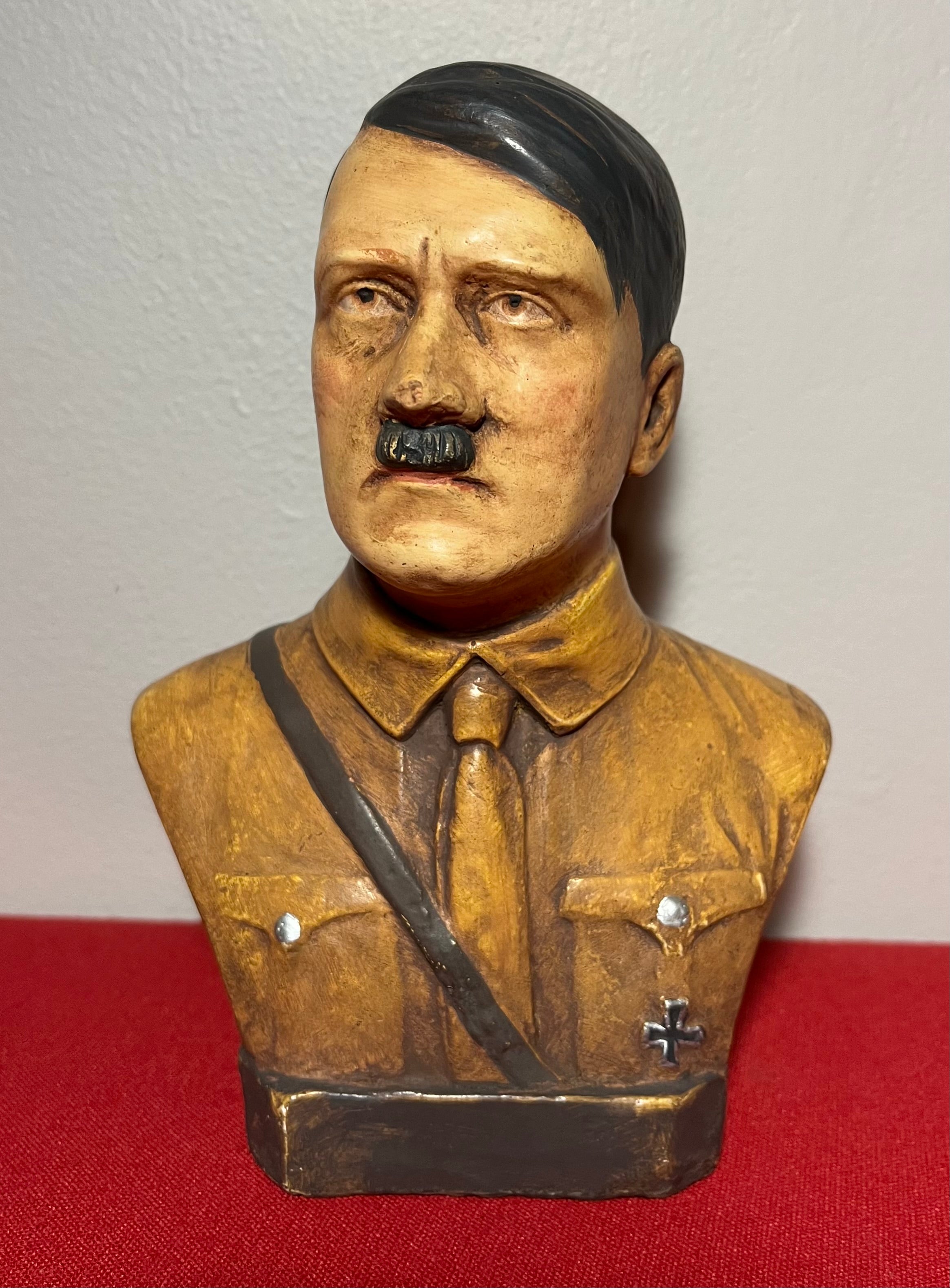 1930’S Original Hitler Bust in Plaster of Paris – War & Peace Antiques