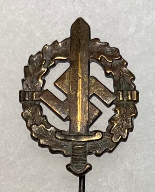 WW2 German SA “Bronze” Sports Badge Stick Pin – War & Peace Antiques